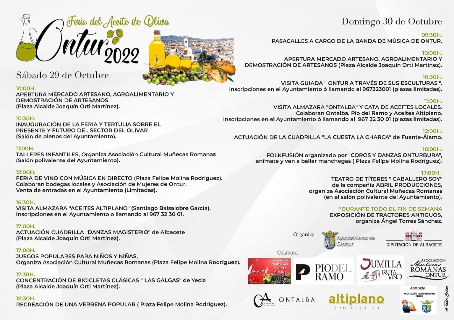 Ontur celebra la Primera Feria del Aceite de Oliva - Ruta del Vino Jumilla